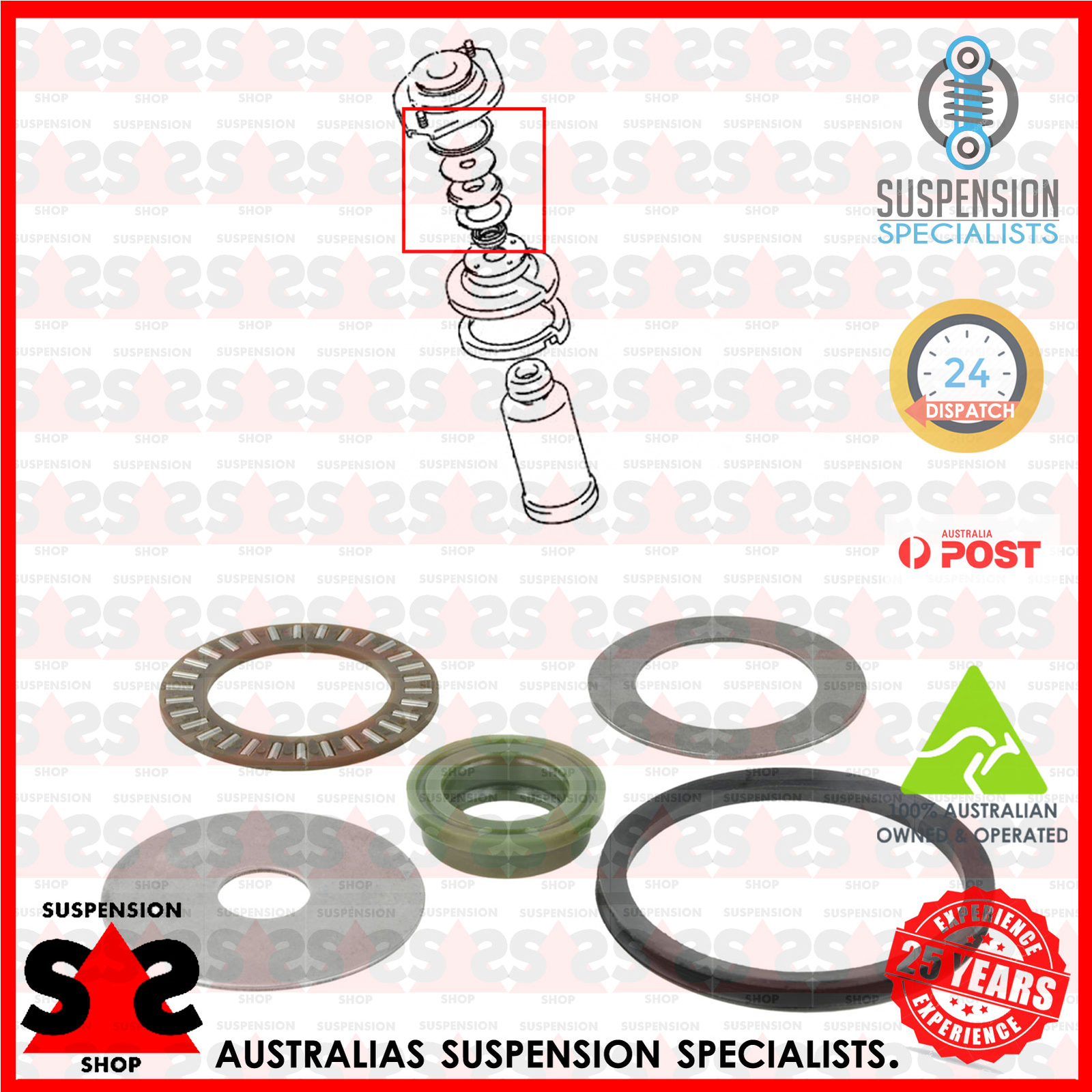 Front Axle Rolling Bearing, Suspension Strut Support Mount Suit SUZUKI ...