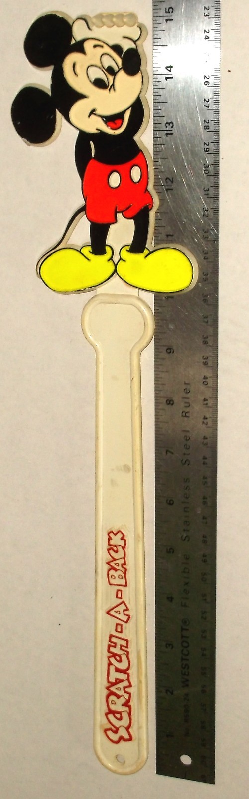 Walt Disney MICKEY MOUSE SCRATCH-A-BACK vintage 15" BACK SCRATCHER 70s ...