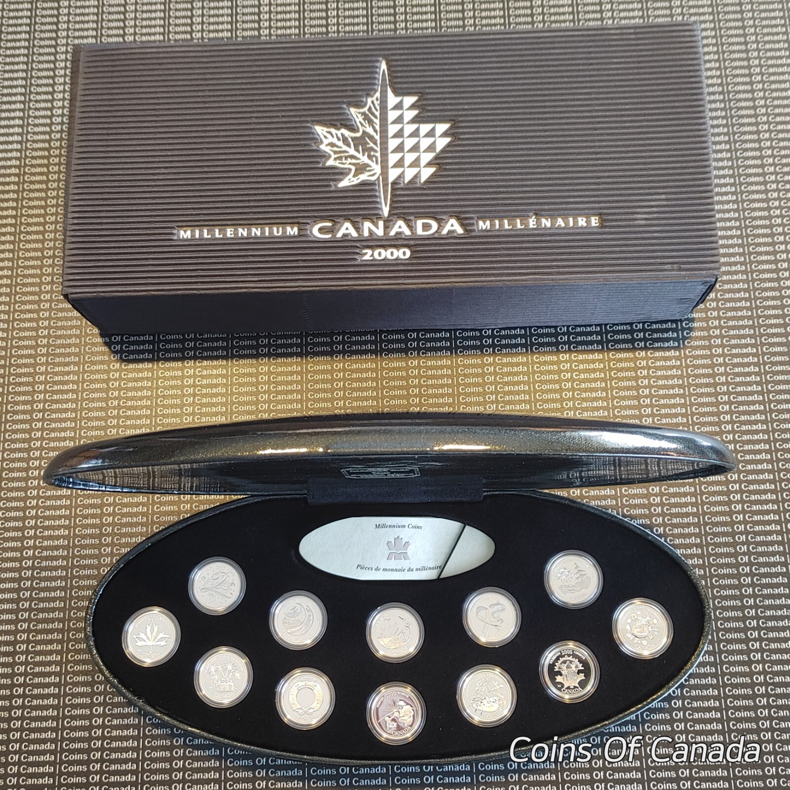 2000 Canada Millennium Coin Set Sterling Silver 25 Cents Quarters # ...