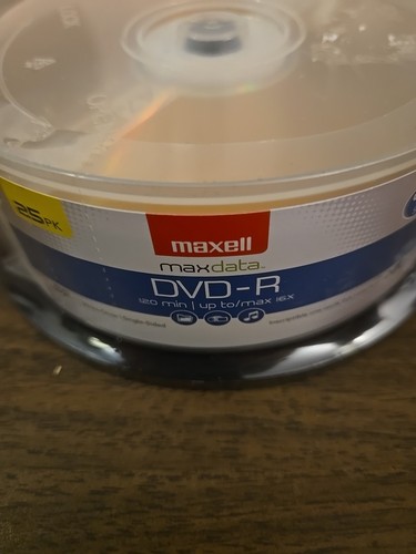 Maxell DVD-R 4.7 25 Pack 120 Minute Spindle Sealed NIP | eBay