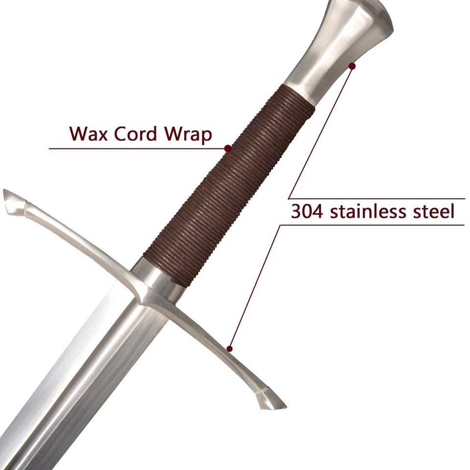 46.5" Medieval Western Sword/Real Sword With Belts Handmade/Manganese ...