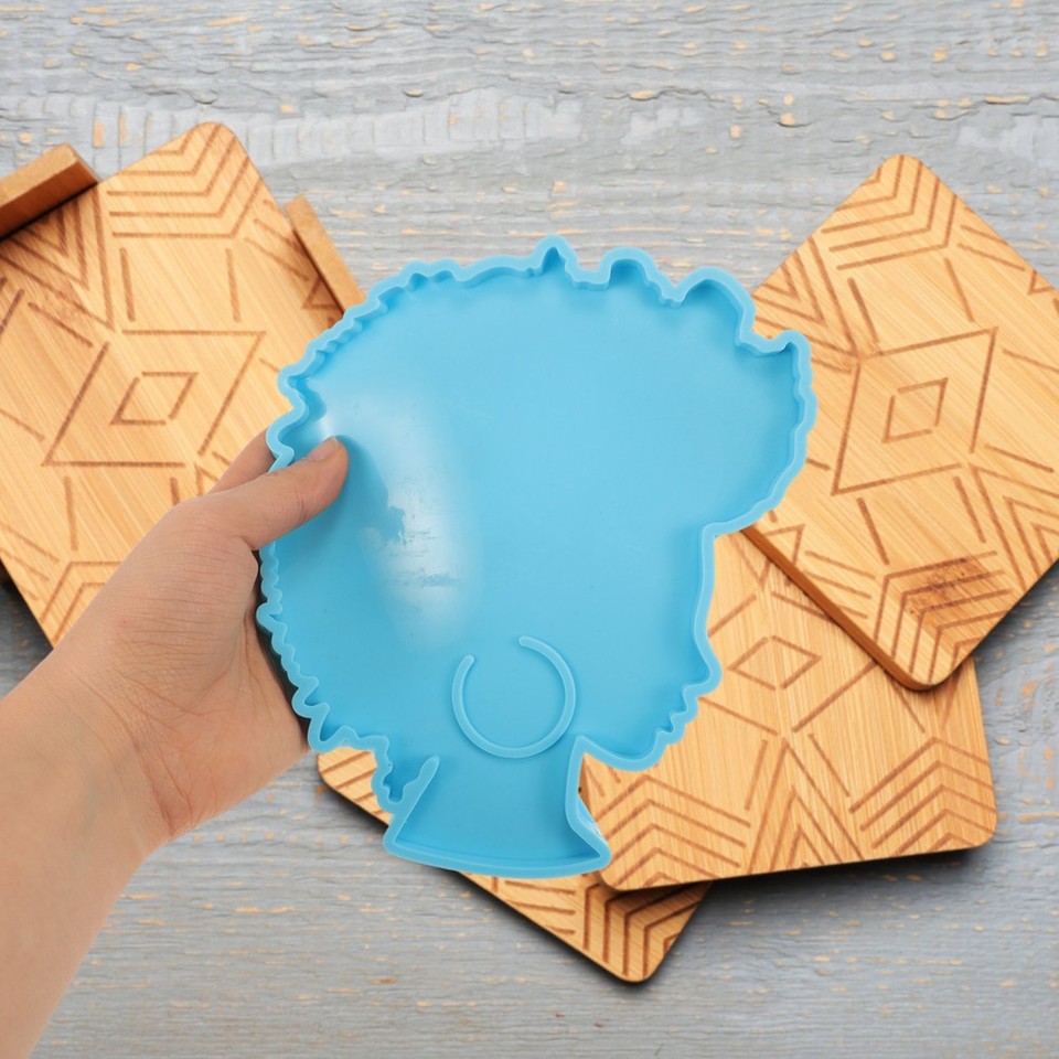 Silicone Coaster Mould Mold for Diy Coasters Molds Resin Casting Epoxy ...