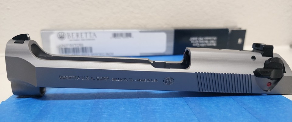 New Beretta 92FS Vertec INOX Complete Slide Only; 9mm; Stainless ...