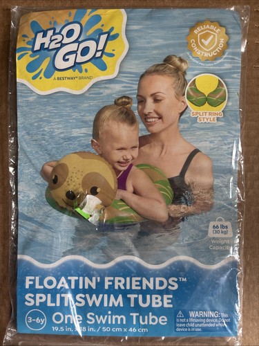 H2O GO! Floatin Friends Split Swim Tube/Ring Age 3-6 New Sloth Pool ...