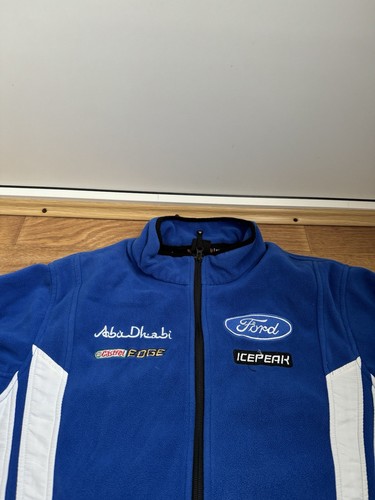 VINTAGE 90s FORD PERFORMANCE RACING JACKET Abu Dhabi LOGO sz XXL XL MEN ...