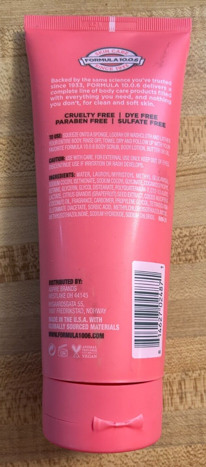 FORMULA 10.0.6 Smooth Me Over Moisturizing Body Wash - 10.1 fl oz | eBay
