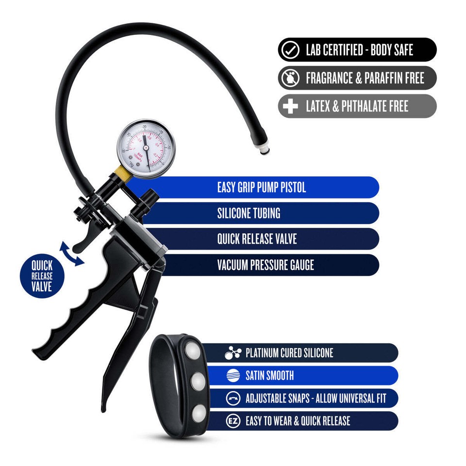 Blush Performance Gauge Pump Pistol With Silicone Tubing & Silicone ...