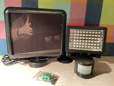 Bunker Hill Security Hill 500lm LED Solar Security Light, Black | eBay