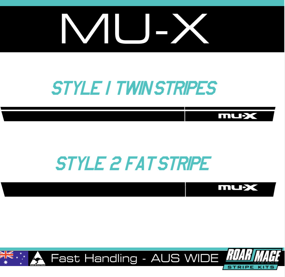 AM door stripes fit 2013-2020 Isuzu MU-X decals stickers kit MUX | eBay ...
