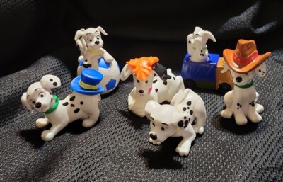 Disney 101 Dalmations McDonalds Happy Meal Toys Lot of 6 some scratch ...