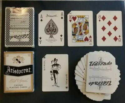 Eldorado Casino, Henderson, NV Playing Cards. Casino-Used 52 + jokers ...