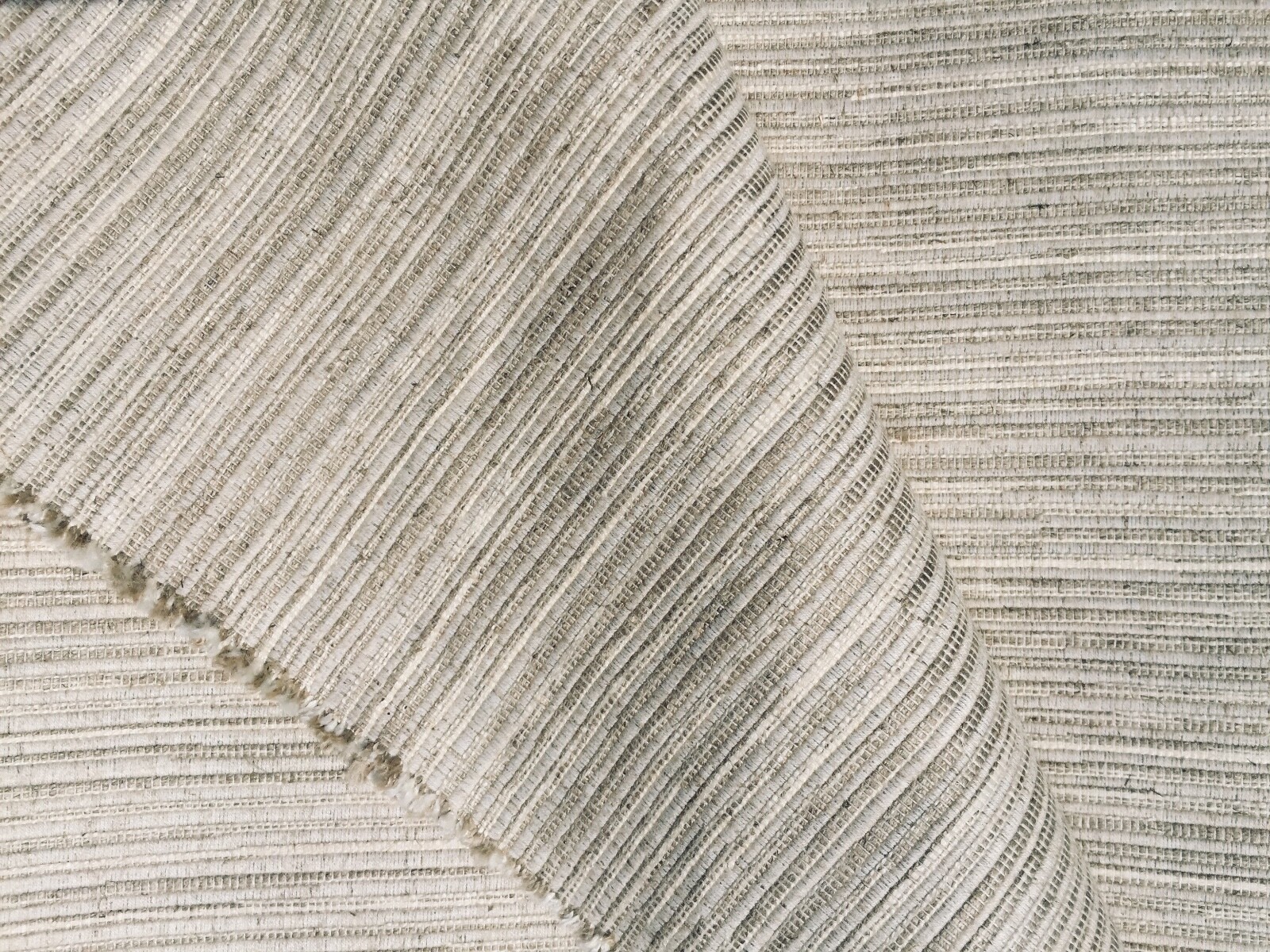 1.5 Yard - Holly Hunt - Great Plains Jacquard Fabric - Strata Sandstone ...