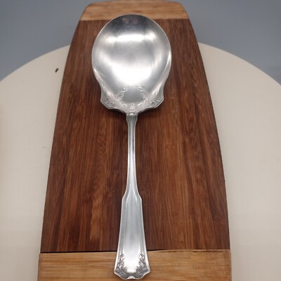 1835 R Wallace Silverplate Laurel Pattern Solid Casserole Spoon 9" | eBay
