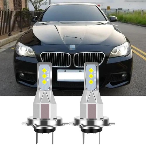 FOR BMW 5 SERIES F10 F11 - LED XENON WHITE HEADLIGHT BULBS H7 DIP BEAM ...