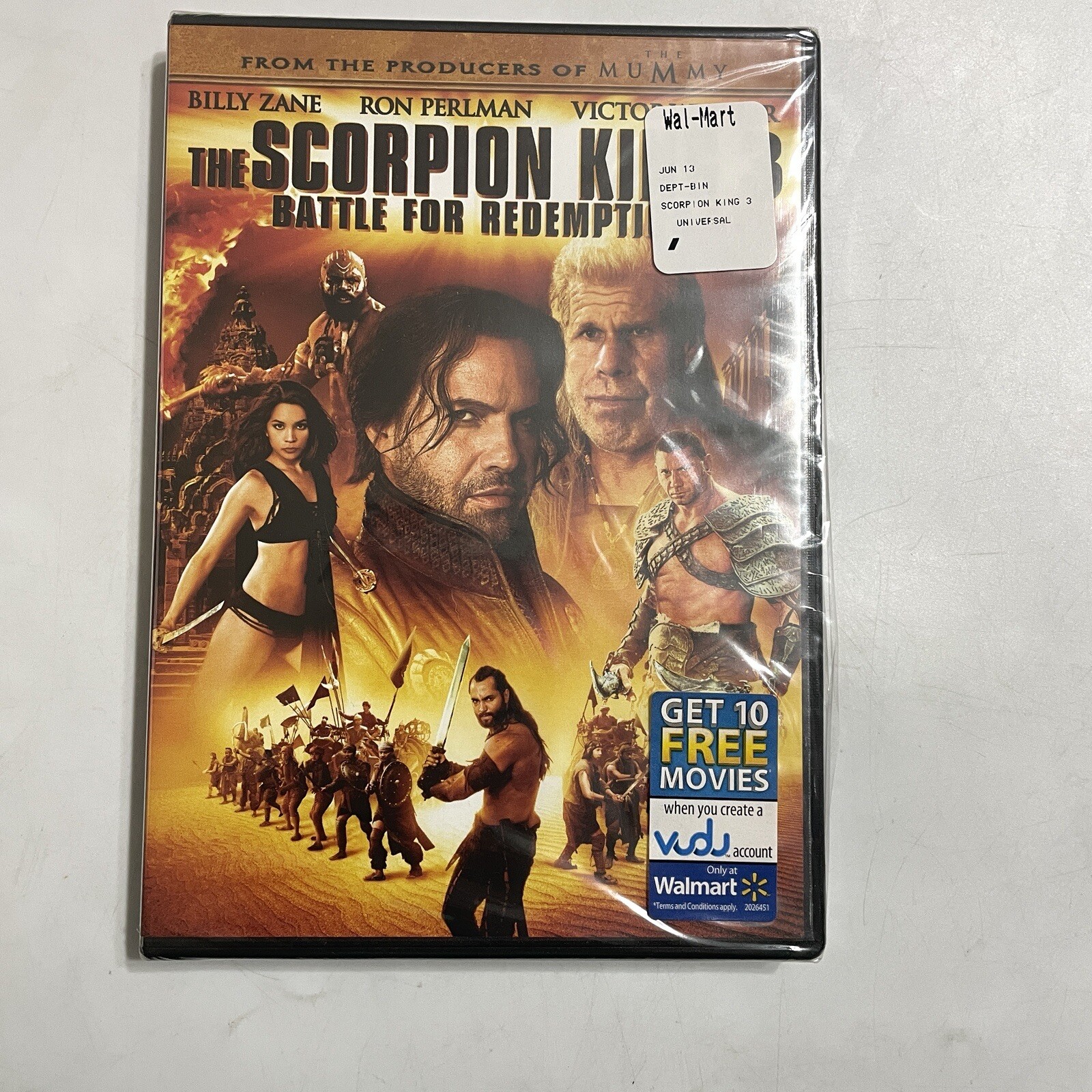 The Scorpion King 3 Battle for Redemption DVD Victor Webster NEW SEALED ...