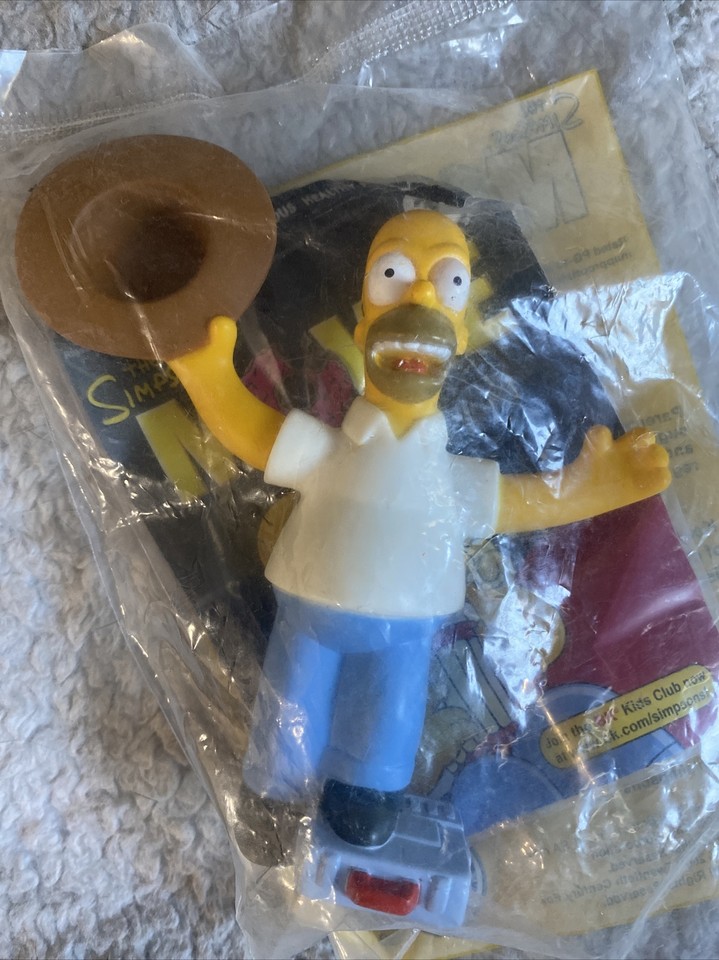 Burger King The Simpsons Movie Limited Release Homer Simpson 2 Figure ...