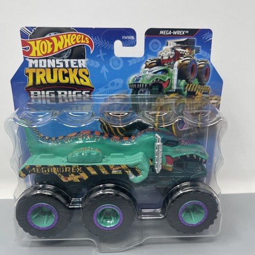 Hot Wheels Monster Trucks Big Rigs Mega-Wrex Tow Truck Iconic 1:64 ...