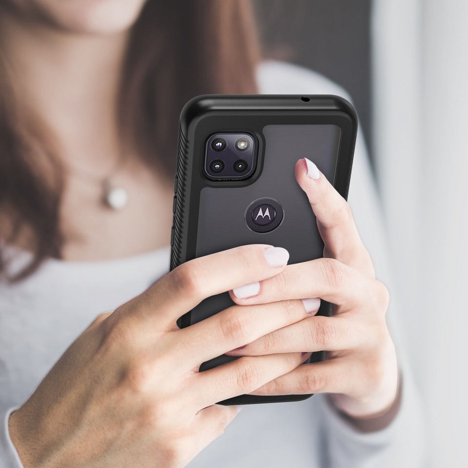 CBUS Heavy-Duty Case with Built-in Screen Protector for Motorola One 5G Ace | eBay