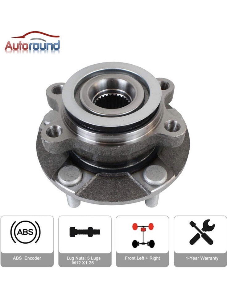 Autoround 513298 2-Pack Front Wheel Hub and Bearing Assembly | eBay