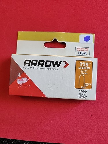 Arrow T25 Round Crown Staples - 259 (1000 Pack) 79055259169| eBay