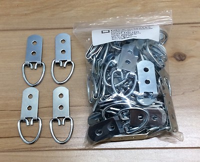 50 x Professional Picture Framing Large D-Rings with Two Screw Holes | eBay