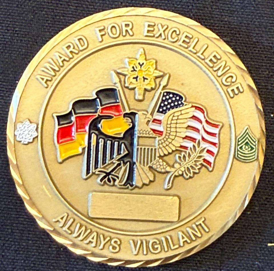 105th Military Intelligence Battalion, Darmstadt Germany Challenge Coin ...