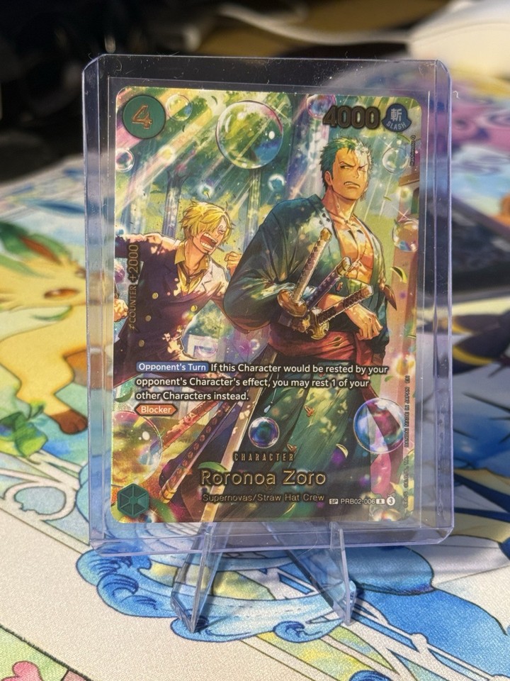 One Piece CCG Roronoa Zoro PRB02-006 OP14 The Azure Sea’s Seven Special ...