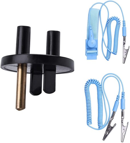 Grounding Outlet Plug with Anti-static Wrist Strap and Grounding Wire ...