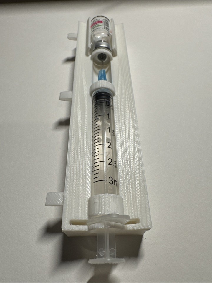 Medicine Dispenser VIAL SYRINGE GUIDE for 0.5ml vial Zepbound Insulin ...