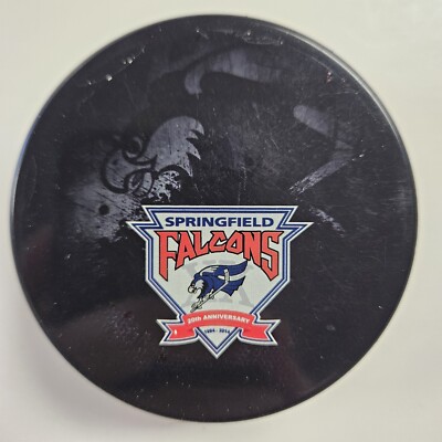 SPRINGFIELD FALCONS Hockey puck AHL 20th Year Arena Exclusive ...
