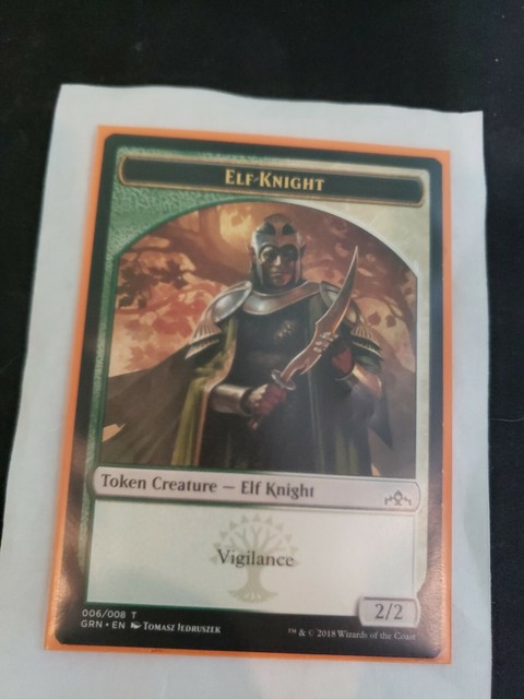 MTG Elf Knight Token Guilds of Ravnica 006/008 Regular Token for sale ...