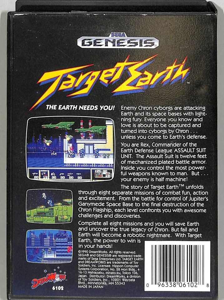 Target: Genesis (1993) Sega Genesis Cartridge 96338061028| eBay