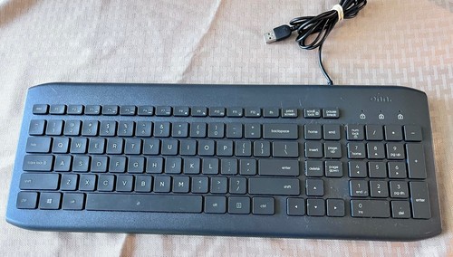 Onn Surf 5ft Wired Full Size USB Keyboard 104 Keys PC & MAC (100009052 ...