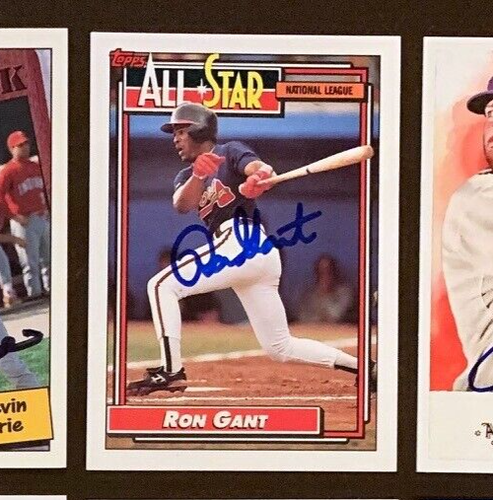 RON GANT Atlanta Braves 1992 Topps All Star SIGNED / AUTOGRAPH Baseball ...