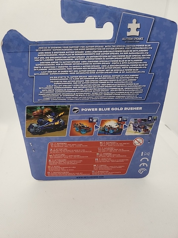 Skylanders SuperChargers Fahrzeug Power Blue Gold Rusher neu | eBay.de