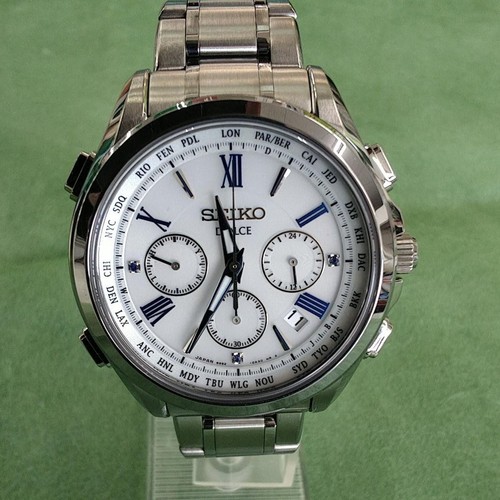 Seiko 8B92-0AD0 Dolce Quartz Watch Stainless Steel Black Dial | eBay