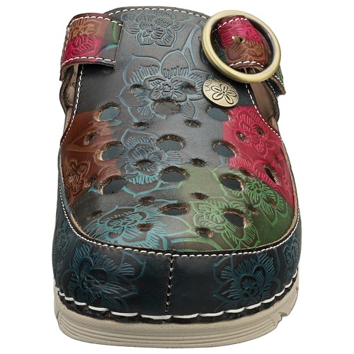 Laura Vita Dorry 08 Womens Clog Sandals in Blue Multicolour - 7 US | eBay