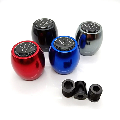 Black Car Aluminum Manual Stick Gear Shift Knob Head Gear Lever ...