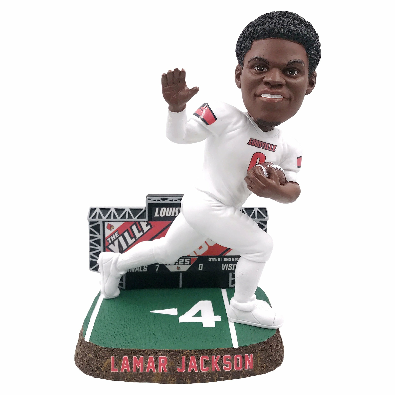Lamar Jackson Louisville Cardinals Ravens Heisman Pose Scoreboard ...