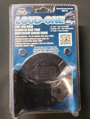 NEW! NIB! SEALED Wolo 310-2T LOUD-ONE UNIVERSAL Low Tone Horn 12V 2 ...