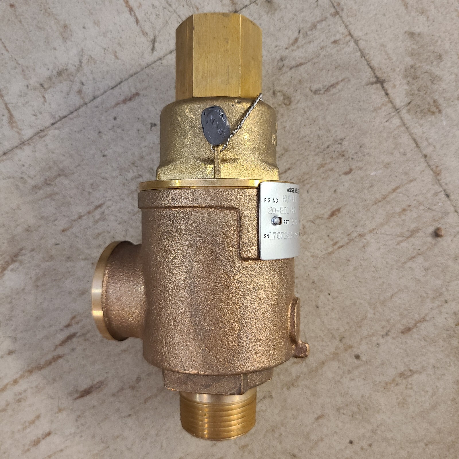 KUNKLE SAFETY RELIEF VALVE 20-E01-MG BRAND NEW SET 20# LIQUID SERVICE ...