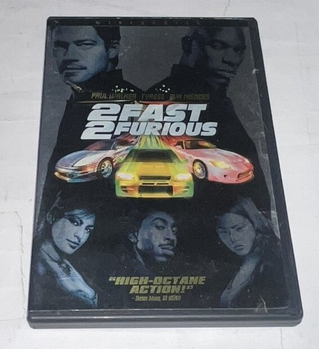2 Fast 2 Furious (DVD, 2003, Widescreen) Paul Walker Tyrese Gibson ...