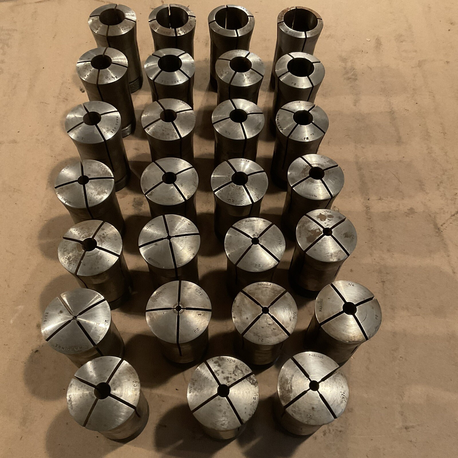 Hardringe 2J Round Lathe Collets Various Sizes **Drop Down Menu ...