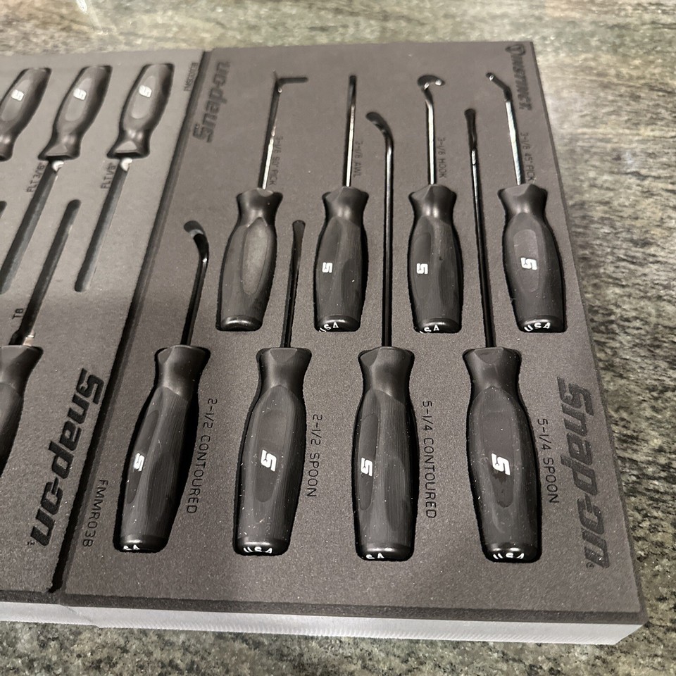Snap On sgmini16fb 16pc soft grip mini screwdriver Torx picks & seal ...