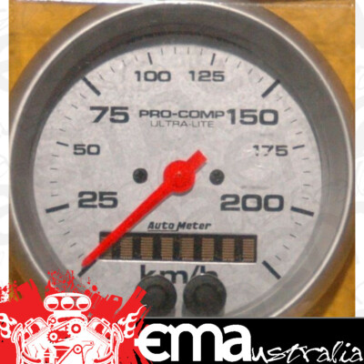 AutoMeter AU4481-M Ultra-Lite 5" Elec In-Dash GPS Speedometer 0-225 Km ...