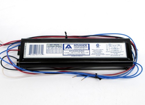 ADVANCE GEL-2P32-LW-RH-TP Electronic Fluorescent Ballast 347 Volt ...