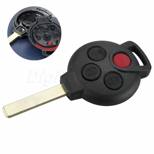 Fit For 2005-2015 Smart Fortwo Uncut Blade Replacement Car Remote Key ...
