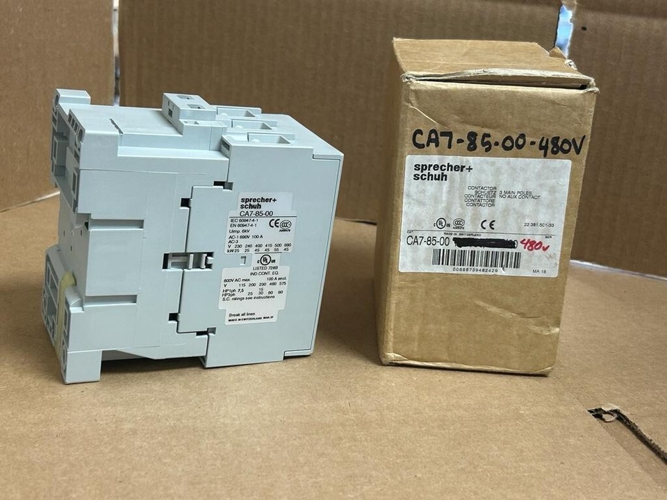 CA7-85-00-480V, Sprecher-Schuh, Series CA7, non-reversing contactor | eBay