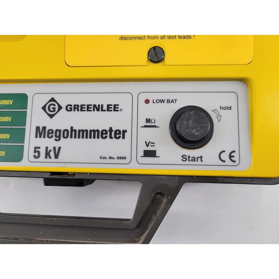 🎬GREENLEE 5kV Megohmmeter Model 5990 • Hero Prop • High Voltage Prop | eBay