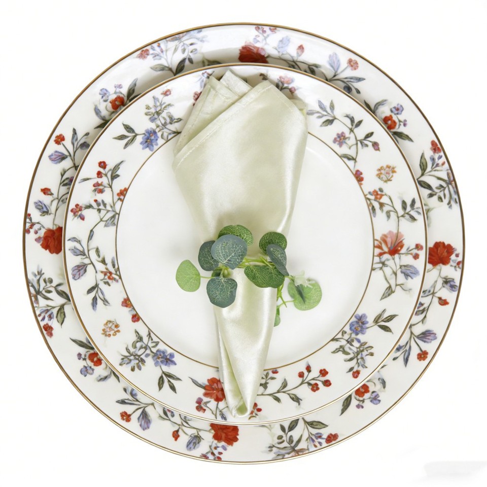 12pcs Easter Eucalyptus Napkin Rings - Artificial Green Leaf Table ...